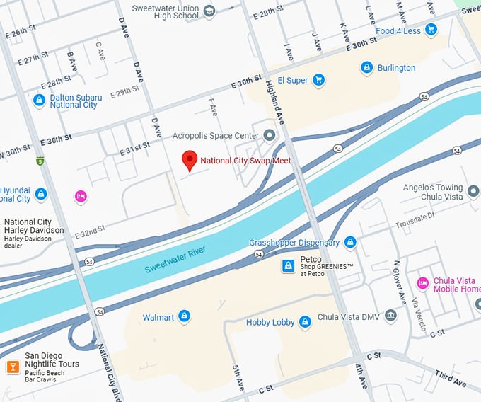 16. national city swap meet map