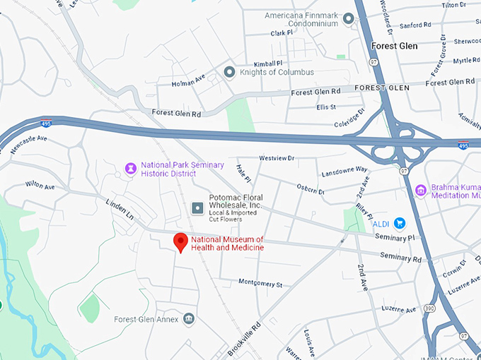 16. national museum of health and medicine map