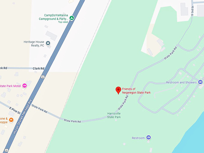 16. negwegon state park map