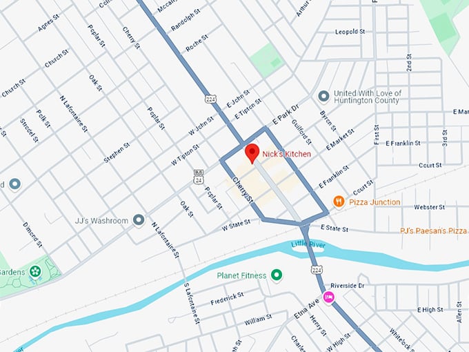 16. nick's kitchen map