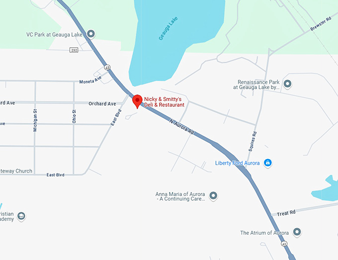 16. nicky & smitty's deli & restaurant map