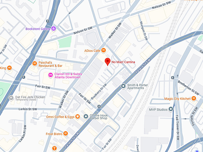 16. no mas! cantina map