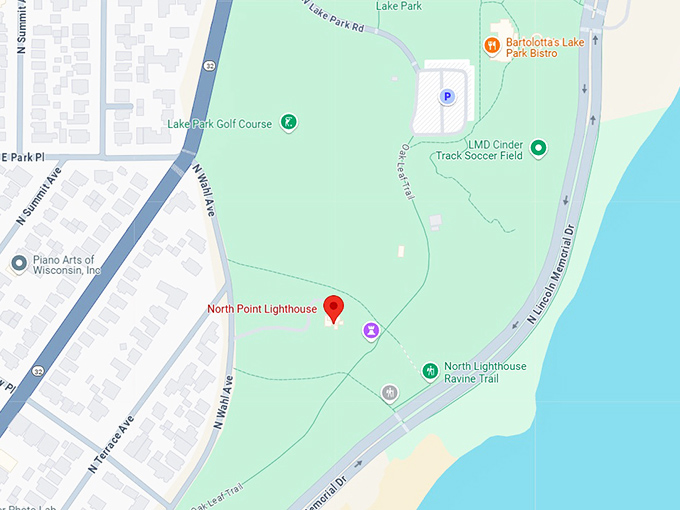 16. north point lighthouse map
