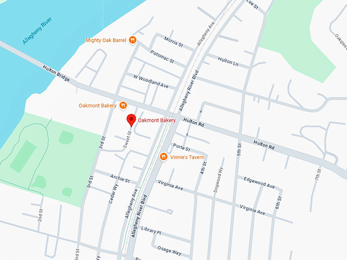 16. oakmont bakery map