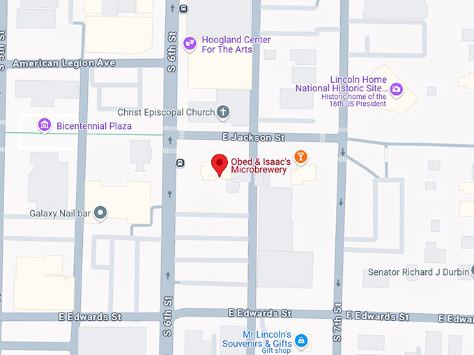 16. obed & isaac's microbrewery map