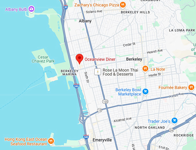 16. oceanview diner map