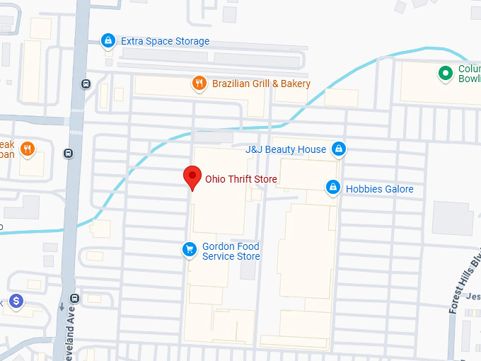 16. ohio thrift store (5738 columbus square) map