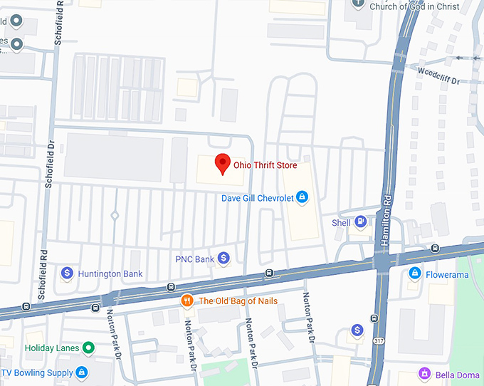 16. ohio thrift store map