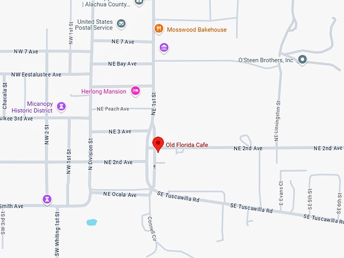 16. old florida cafe map