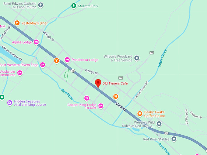 16. old tymers cafe map