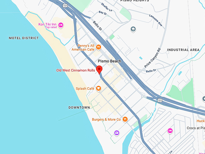 16. old west cinnamon rolls map