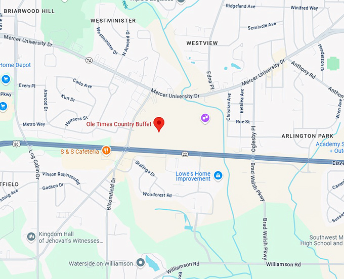 16. ole times country buffet map