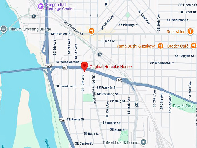 16. original hotcake house map