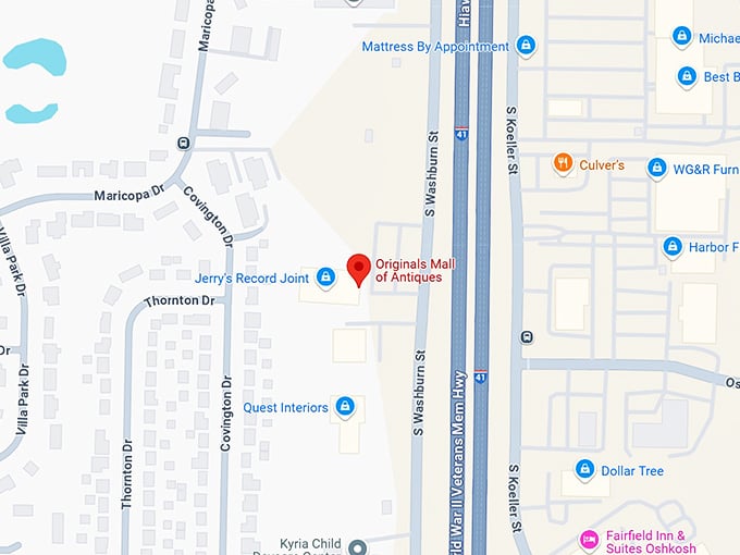 16. originals mall of antiques map