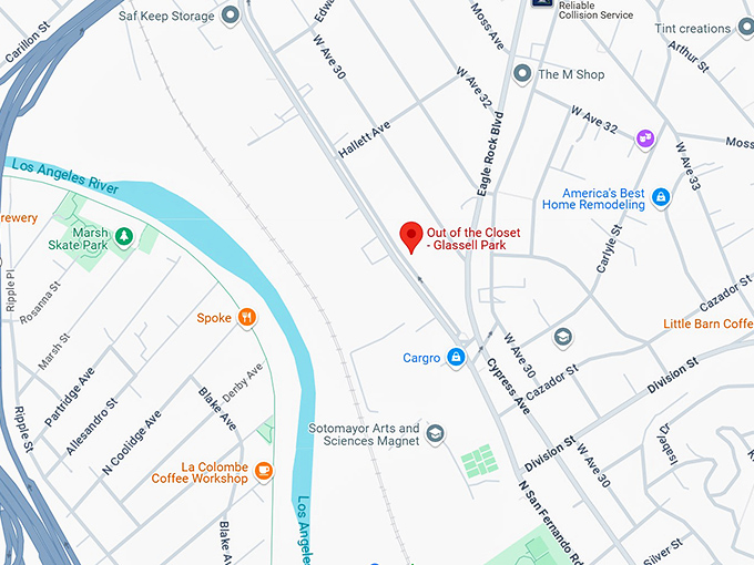 16. out of the closet glassell park map
