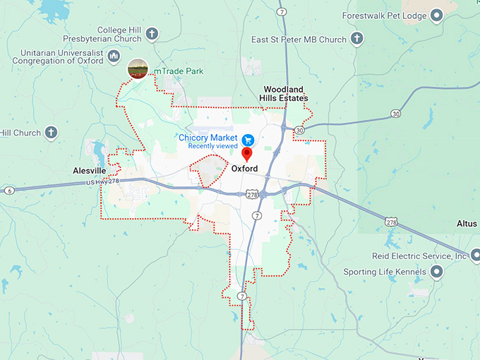 16. oxford, ms map