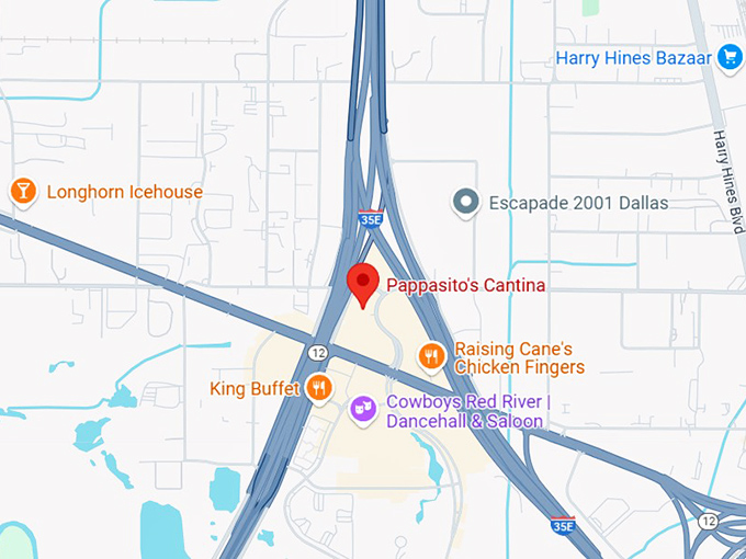 pappasito's cantina map