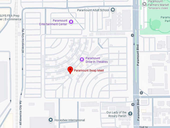 16. paramount swap meet map