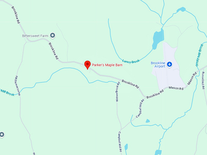 16. parker's maple barn map