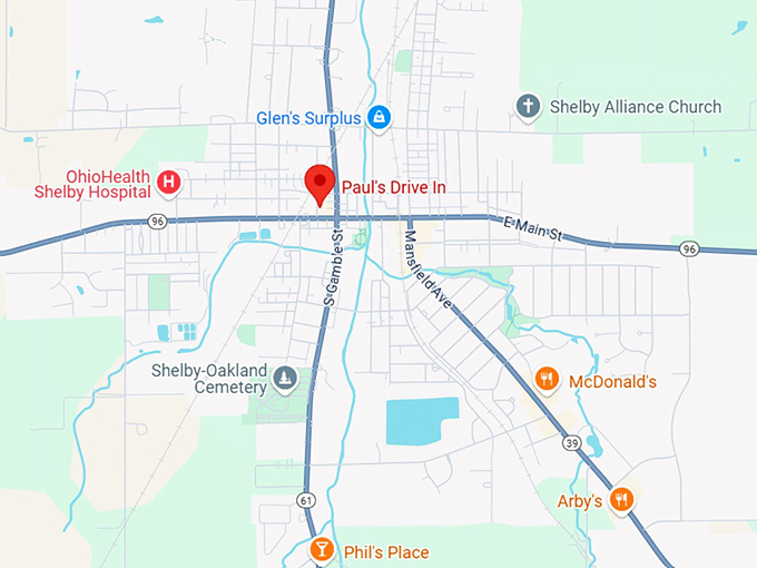 16. paul's drive in map