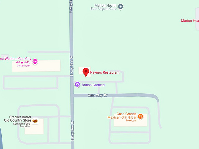16. payne's restaurant map