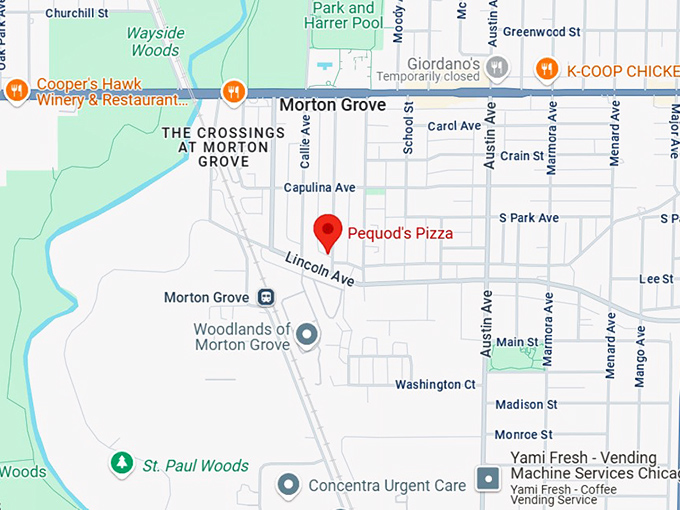 16. pequod's pizza map