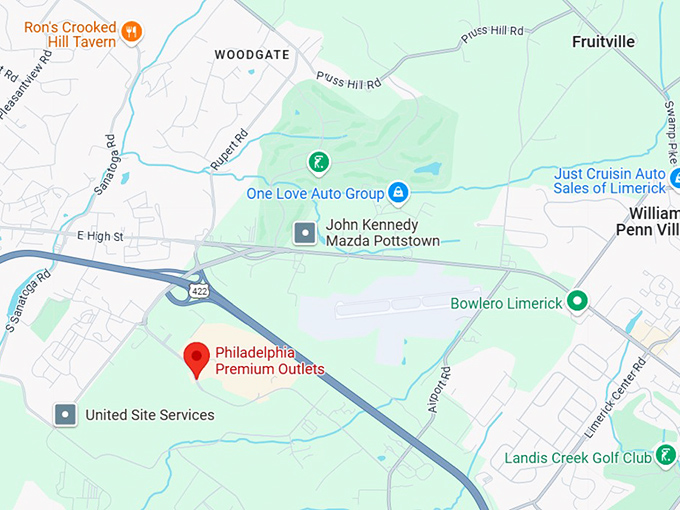 16. philadelphia premium outlets map