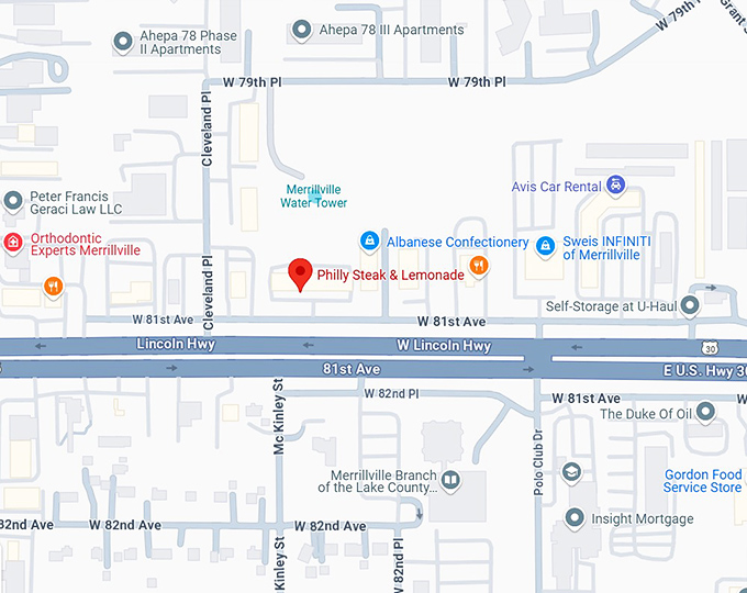 16. philly steak & lemonade map