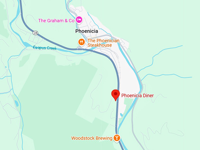 16. phoenicia diner map