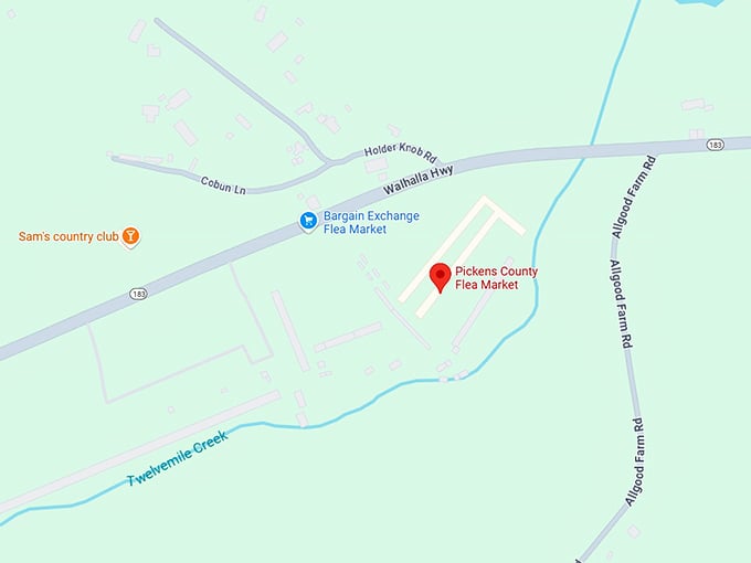 16. pickens county flea market map