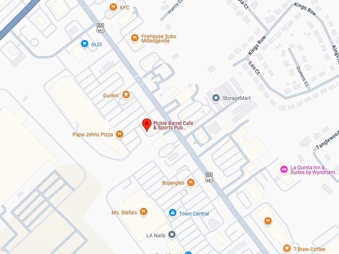 16. pickle barrel cafe & sports pub map