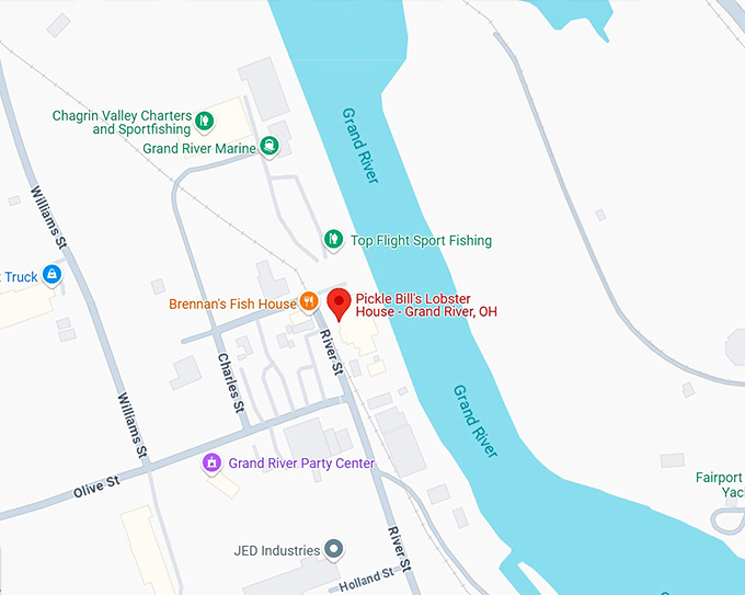 16. pickle bill's lobster house grand river, oh map