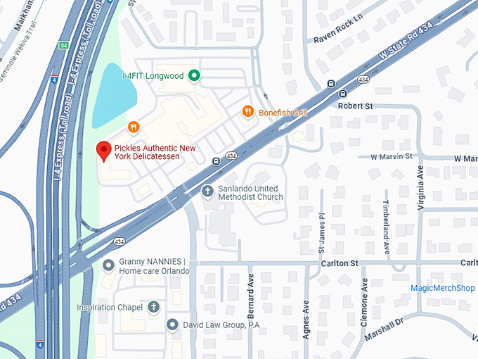 16. pickles authentic new york delicatessen map
