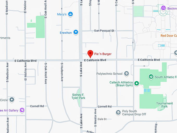 16. pie 'n burger map