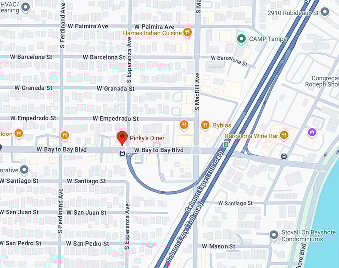 16. pinky's diner map