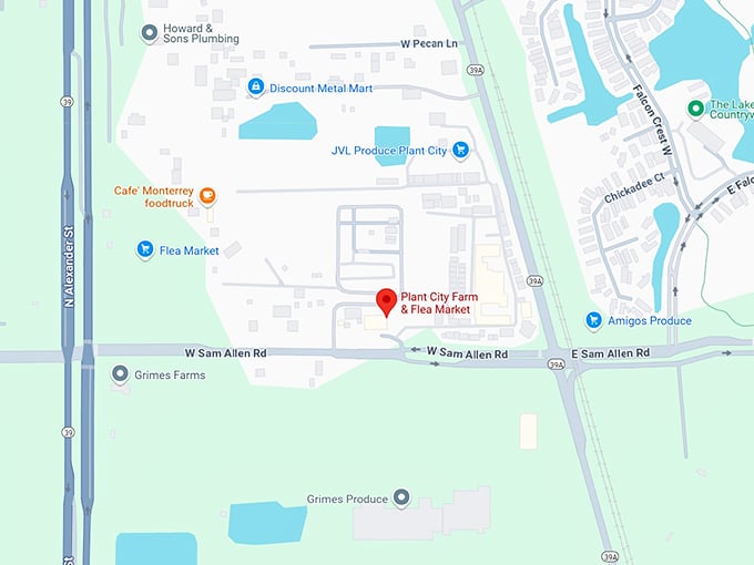 16. plant city farm & flea market map