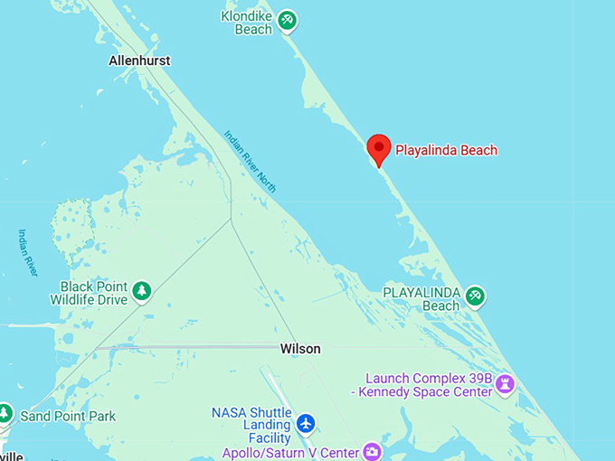 16. playalinda beach map