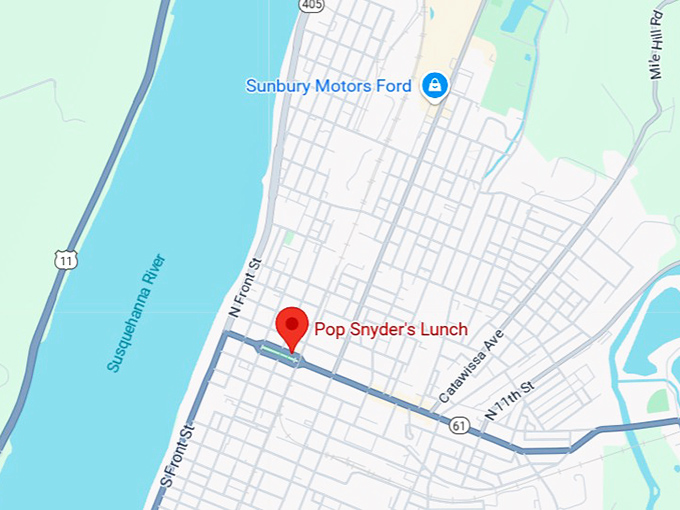 16. pop snyder's lunch map