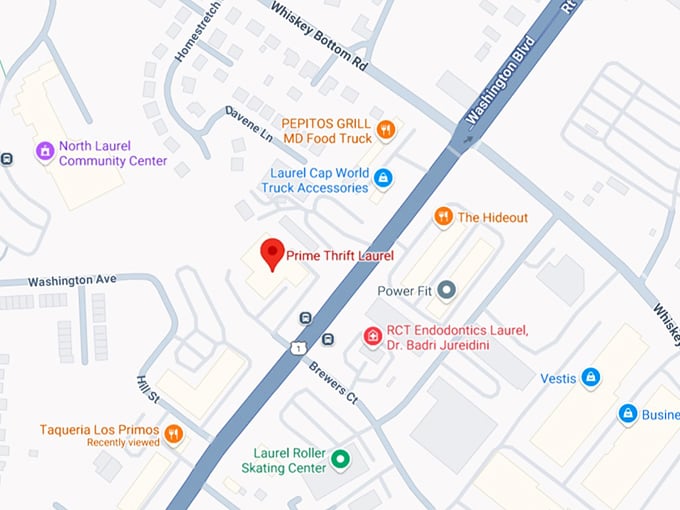 16. prime thrift laurel map