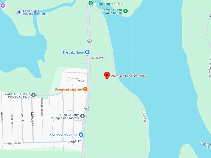 16. promised land state park map