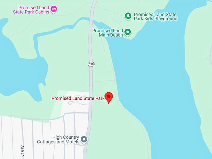 16. promised land state park map