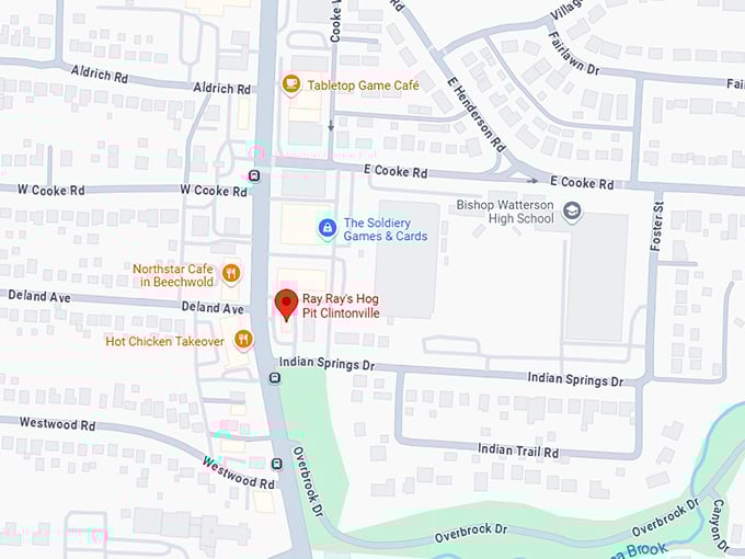 16. ray ray's hog pit clintonville map