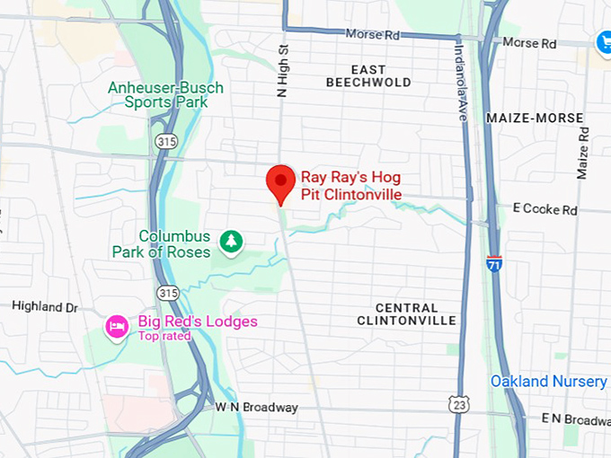 16. ray ray's hog pit clintonville map