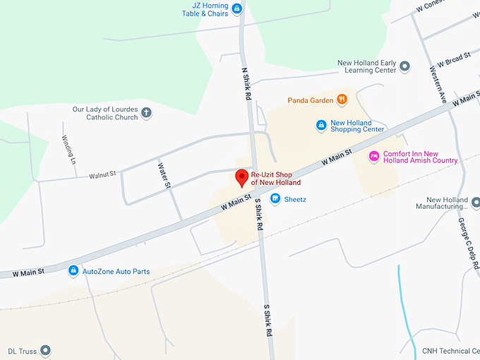 re uzit shop of new holland map