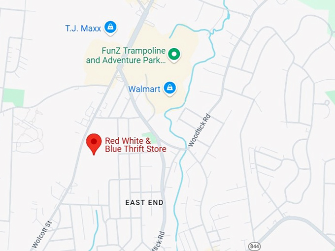 16. red white & blue thrift store map