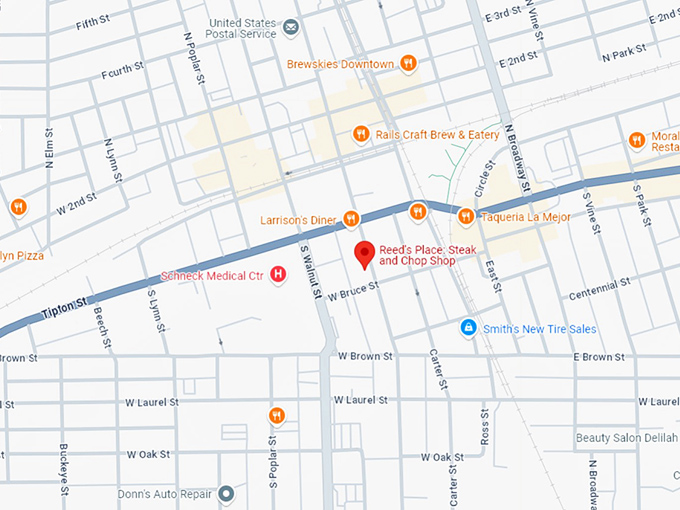 16. reed&rsquo;s place steak and chop shop map