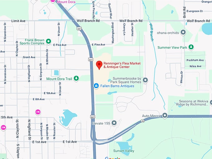 16. renninger's flea market & antique center map