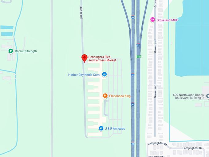16. renningers flea and farmers market map