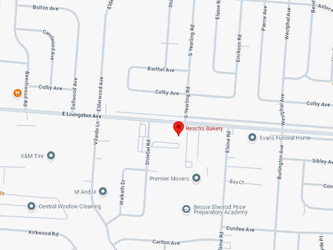 16. resch's bakery map