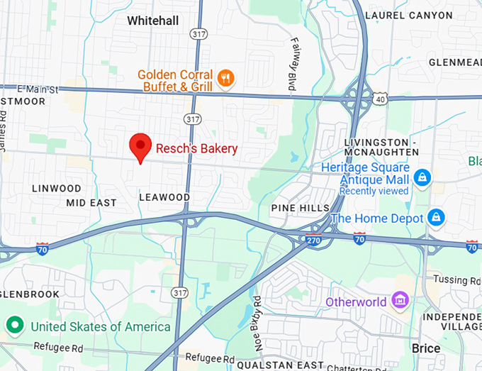 16. resch's bakery map